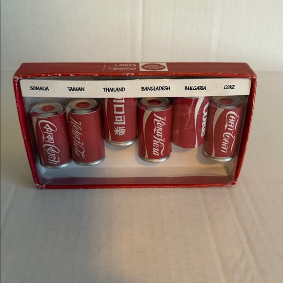 Coca Cola | Other | Cocacola Global Mini Can Collection Red And White ...
